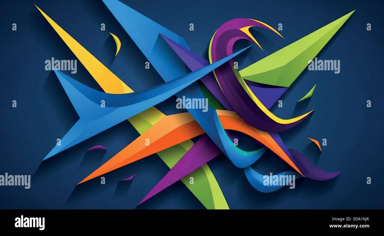 Intersecting line star geometric Stock Vector Images - Alamy