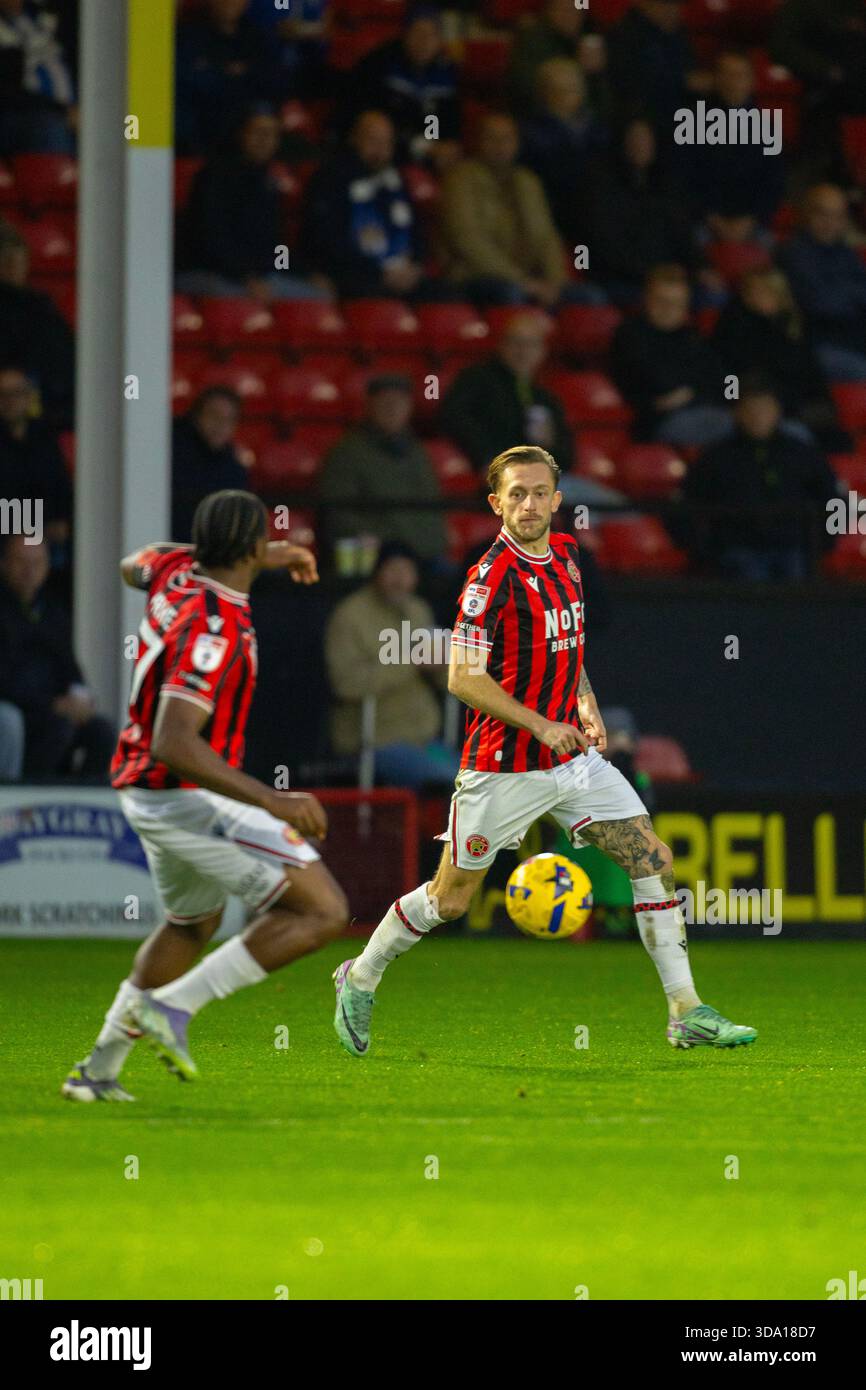 Charlie Lakin and Courtney Clarke of Walsall FC work together on the ...