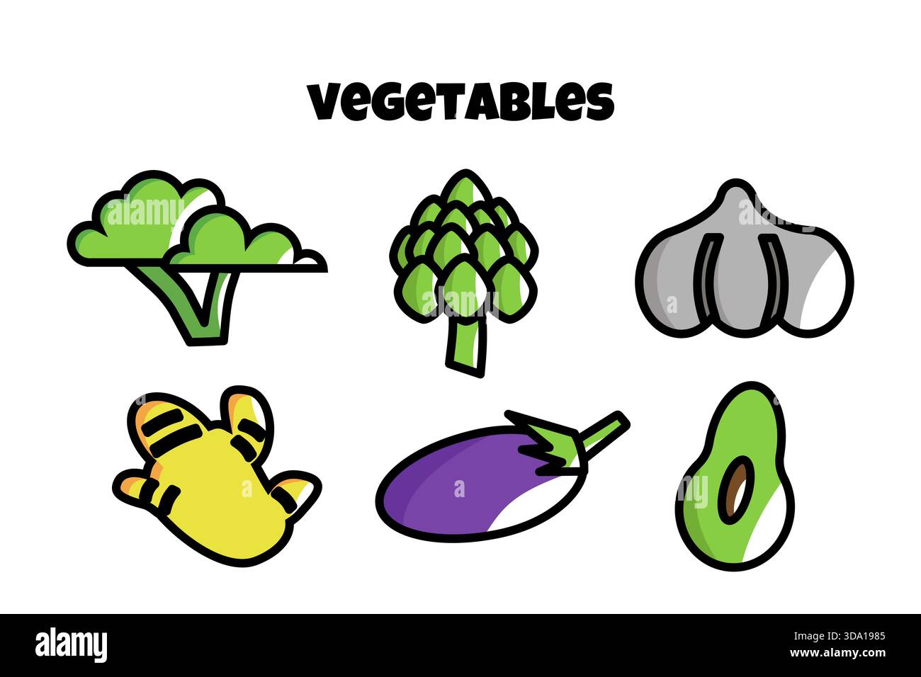 Ginger eggplant Stock Vector Images - Alamy