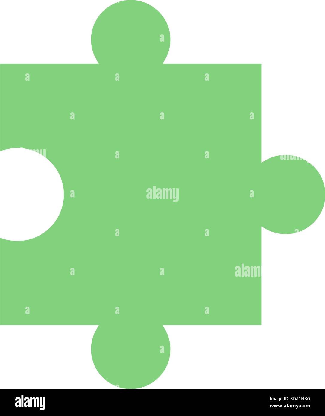 Flat Green Jigsaw Puzzle Piece Stock Vector Image & Art - Alamy