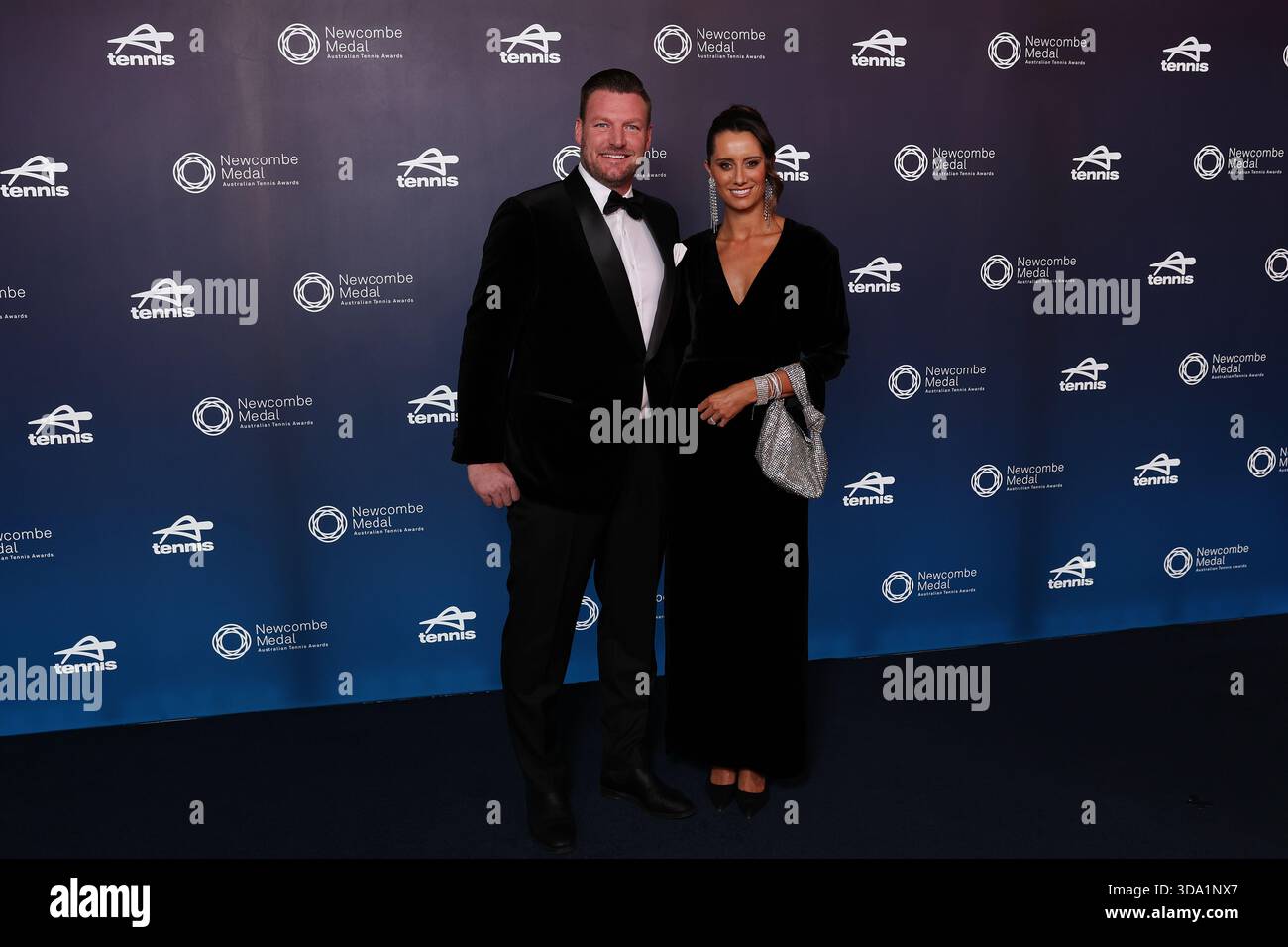 Sam Groth and Brittany Groth pose ahead of the Tennis Australia ...