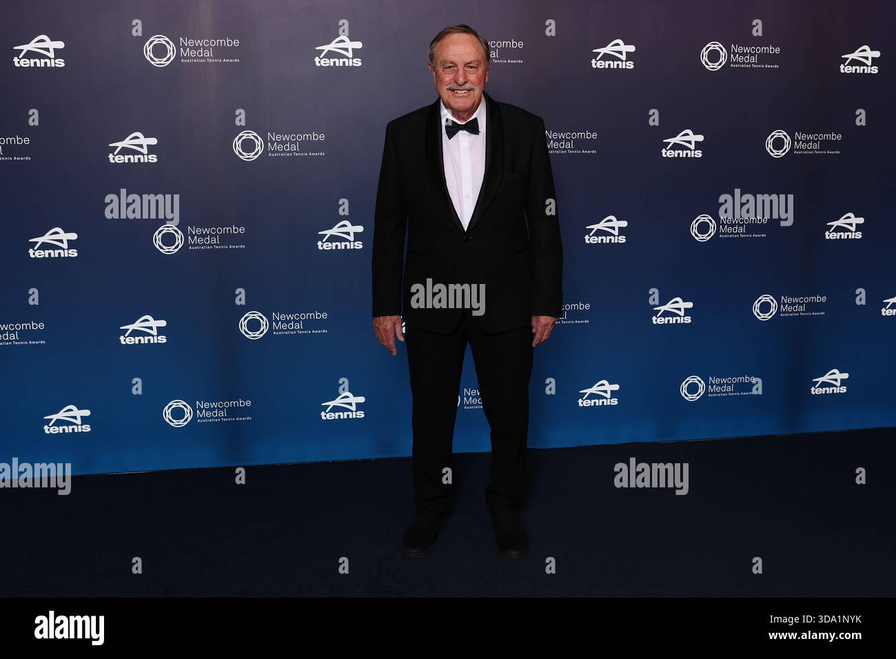 John Newcombe poses ahead of the Tennis Australia Newcombe Medal awards ...