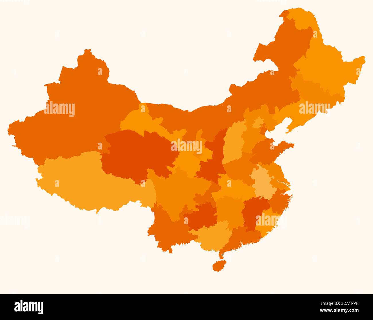 China border map hi-res stock photography and images - Alamy