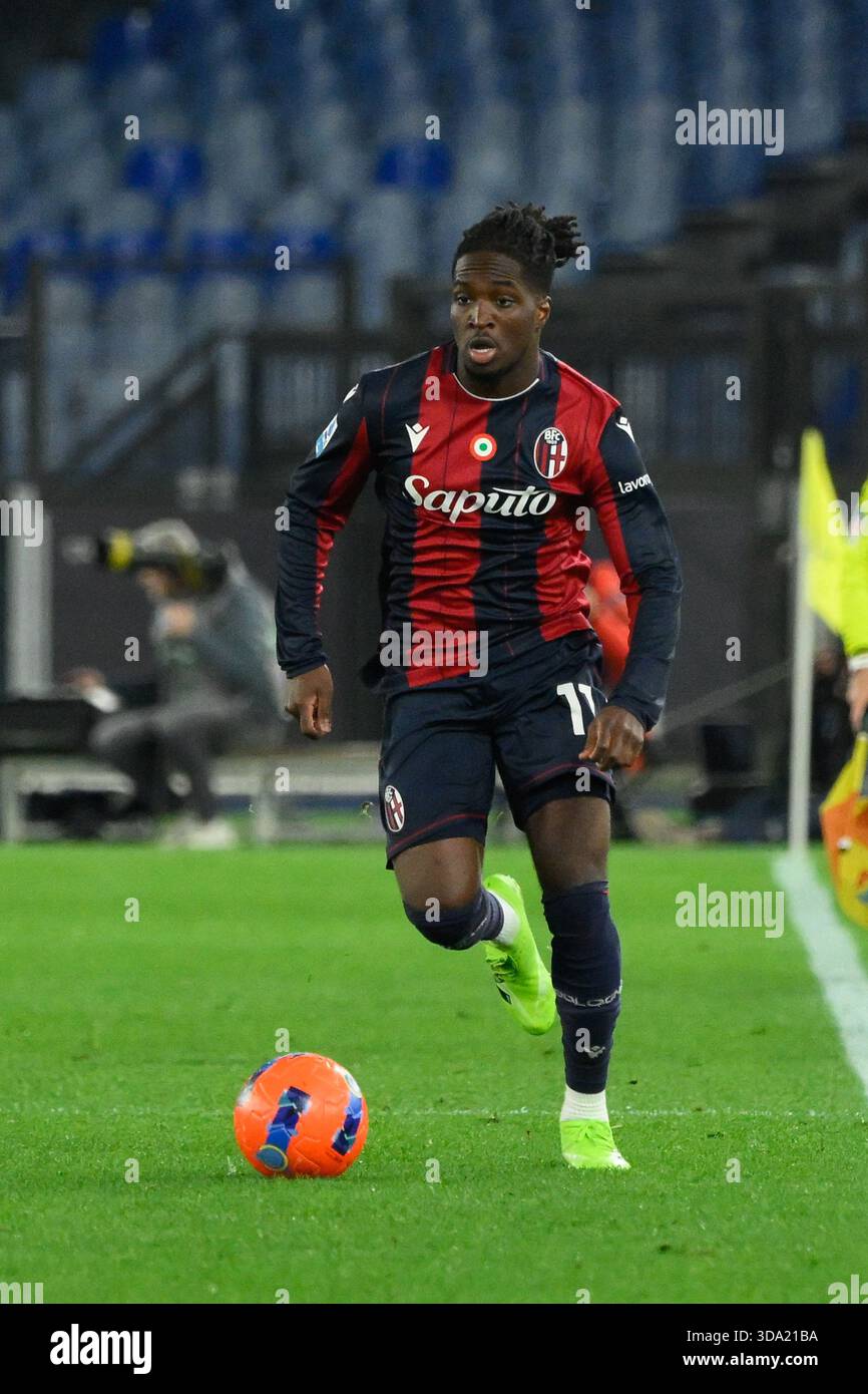 Bologna's Dan Ndoye during the Italian Football Championship League A ...