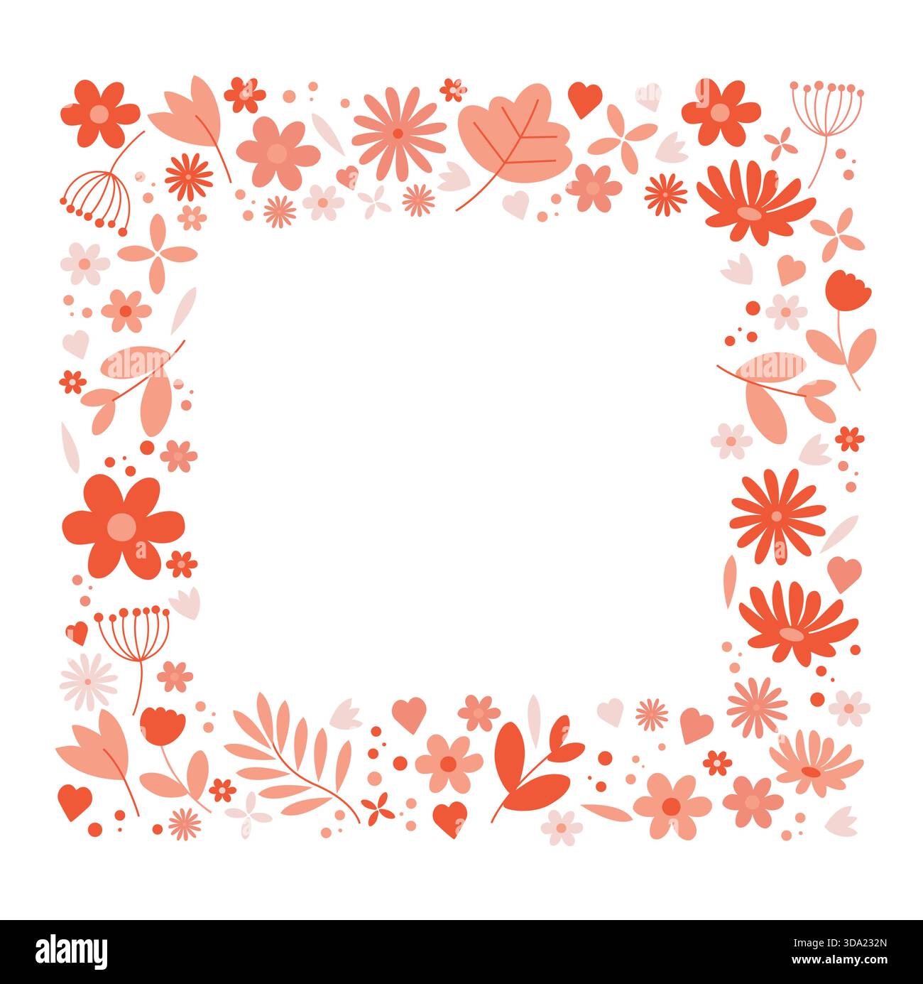 A floral garland Stock Vector Images - Alamy