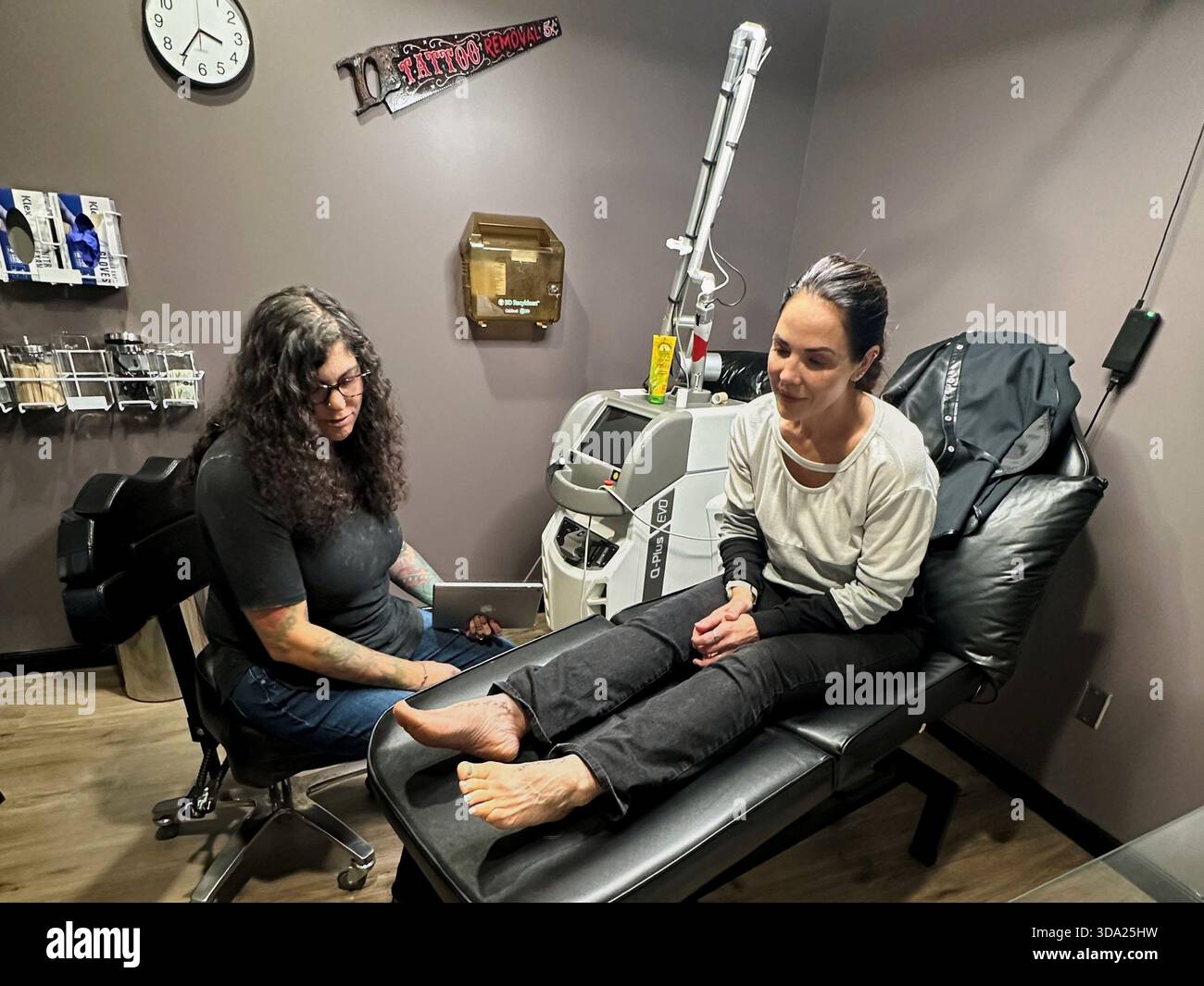 Tracy Herrmann has one of her tattoos removed by Chroma Tattoo Studio ...
