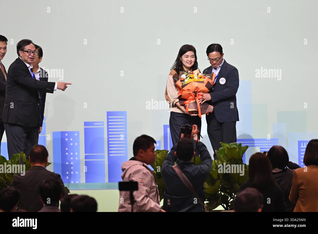 Kenneth Lau Ip-keung, Chairman of the Heung Yee Kuk, posing photo with ...