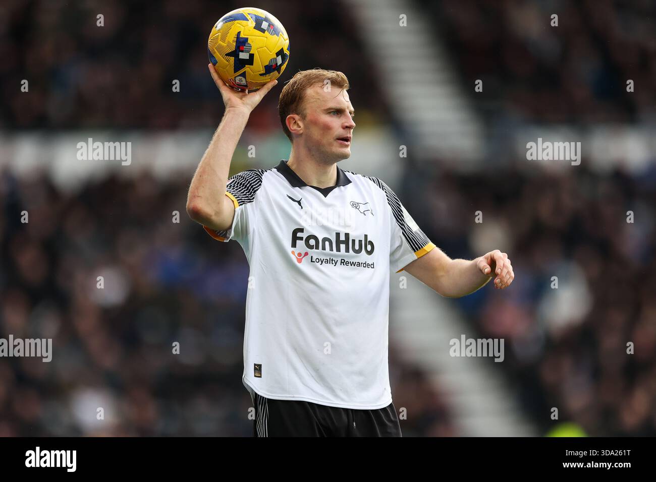Derby County's Sondre Langas during the Sky Bet Championship match at ...