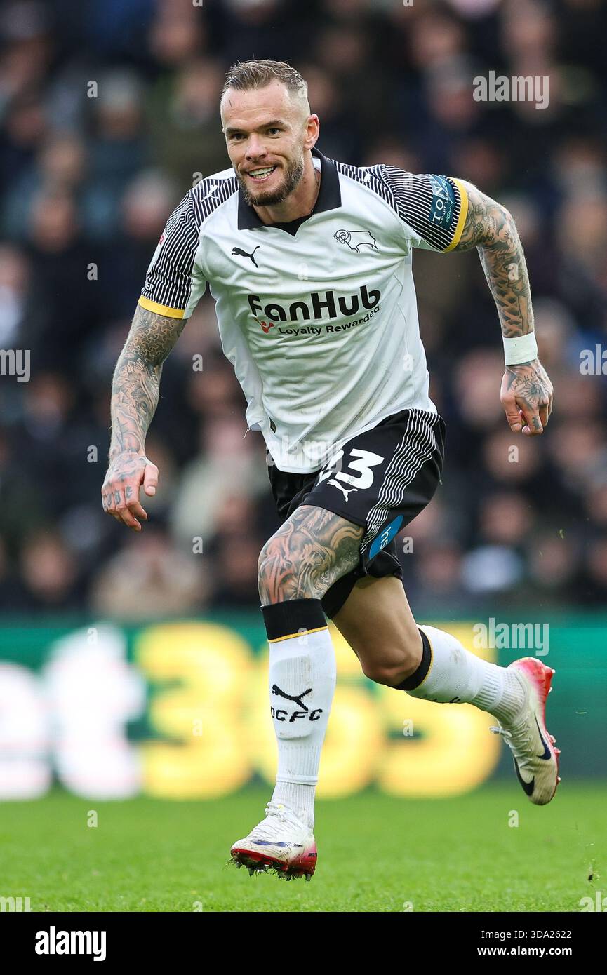 Derby County's Joe Ward during the Sky Bet Championship match at Pride ...