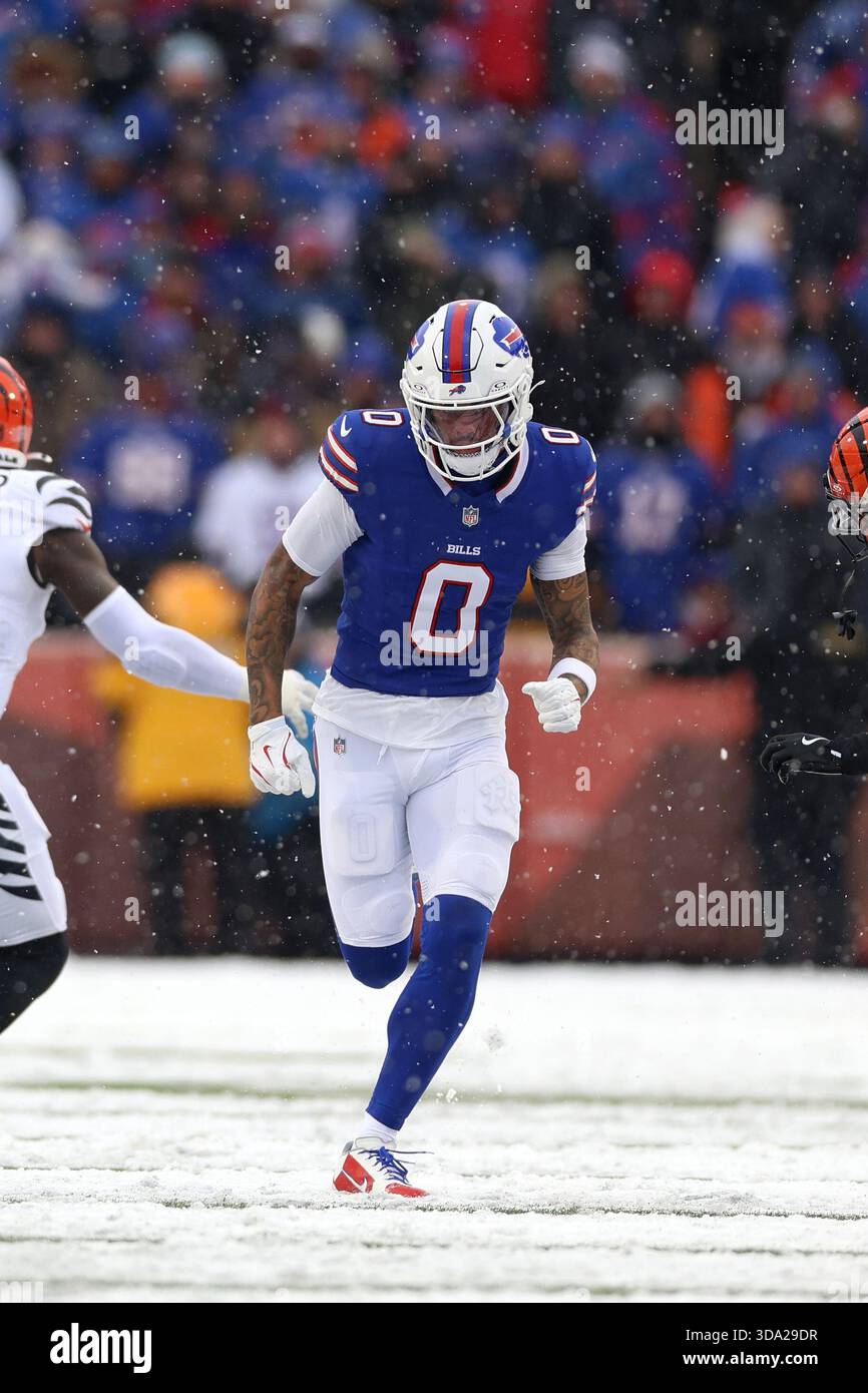 Buffalo Bills Keon Coleman (0) in action during an NFL football game ...