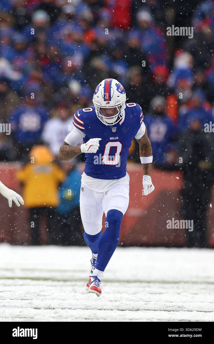 Buffalo Bills Keon Coleman (0) in action during an NFL football game ...