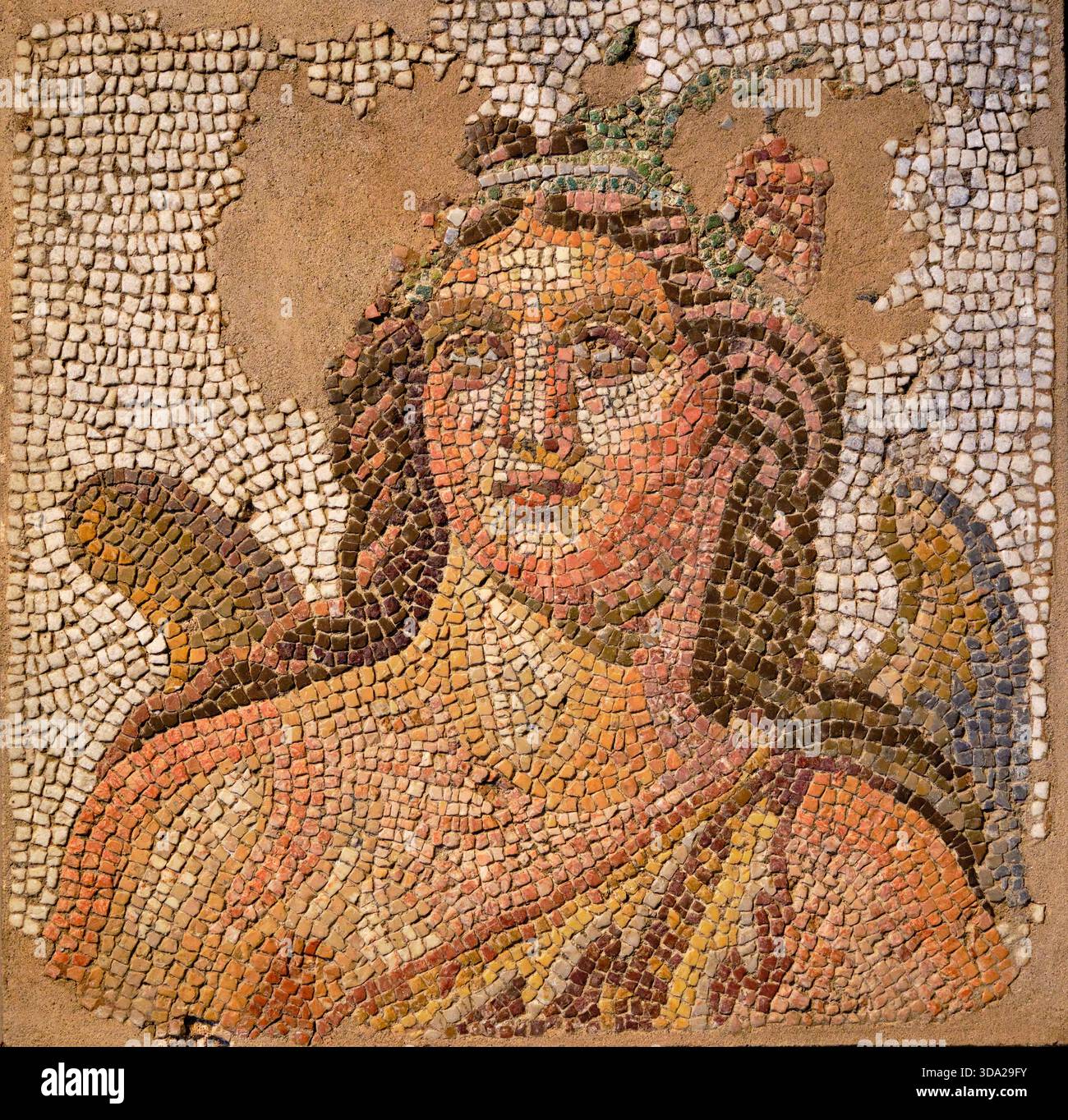 Greece, Macedonia, Thessaloniki, Archaeological Museum, part of a floor ...
