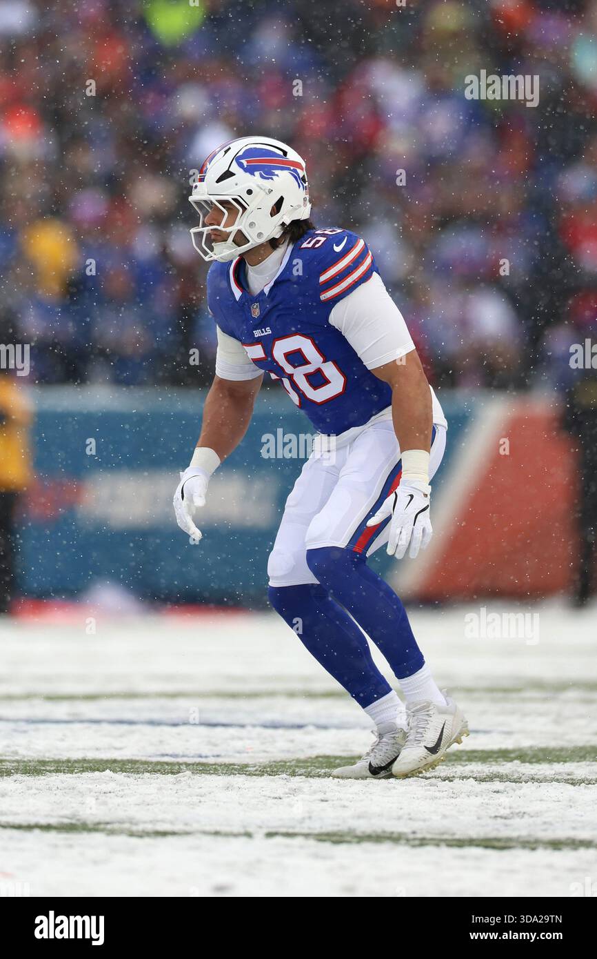 Buffalo Bills Matt Milano (58) in action during an NFL football game ...