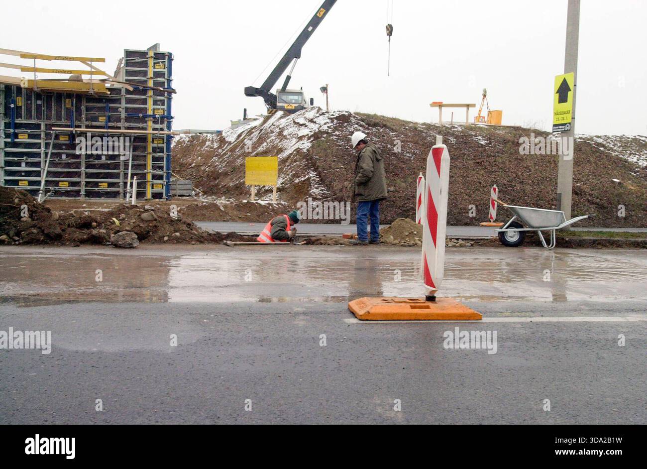 the construction of a drinking water pipeline, water supply system ...