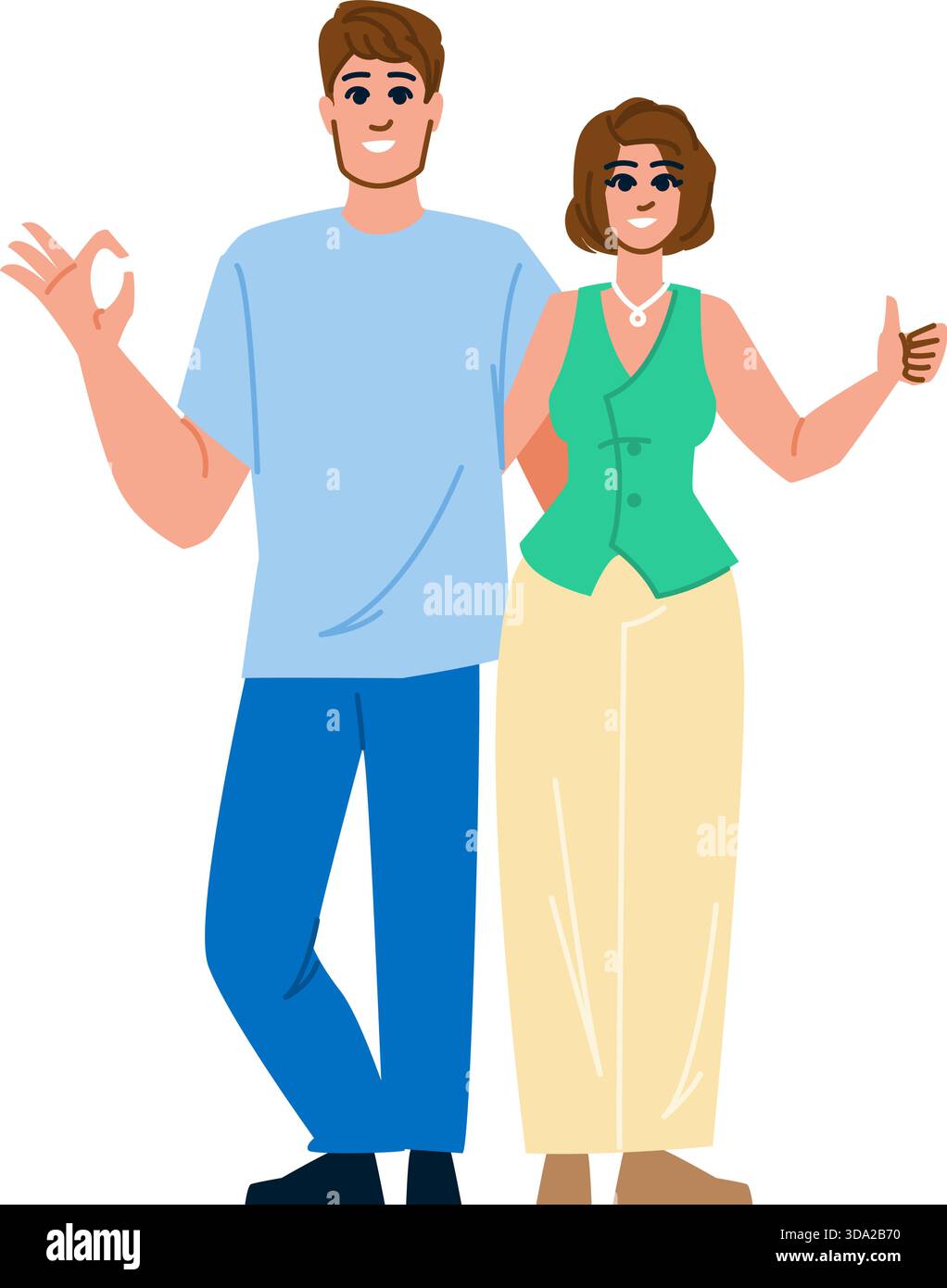 People positive gestures smiling Cut Out Stock Images & Pictures - Alamy