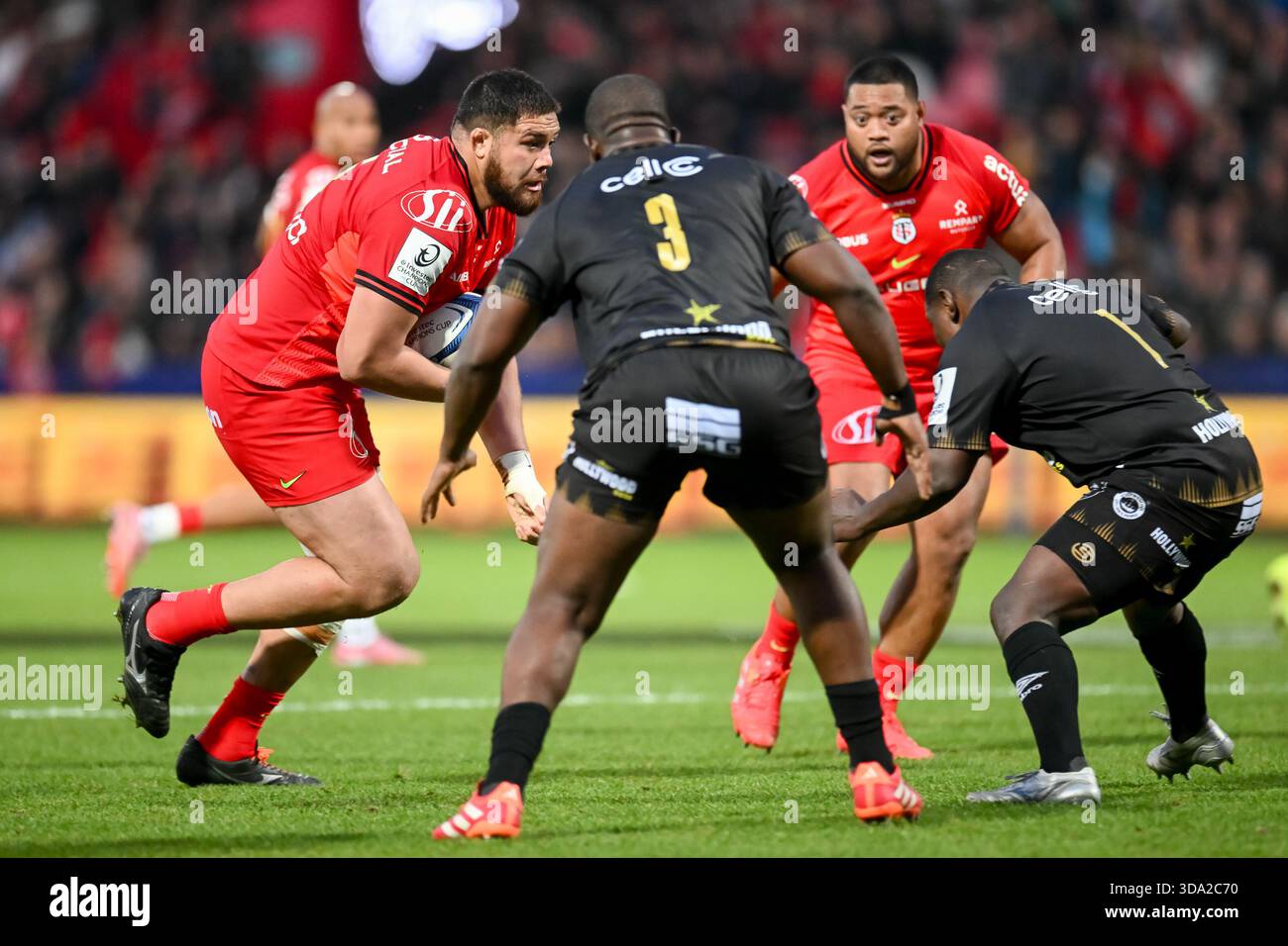 Emmanuel Meafou of Stade Toulousain during the EPCR Champions Cup match ...