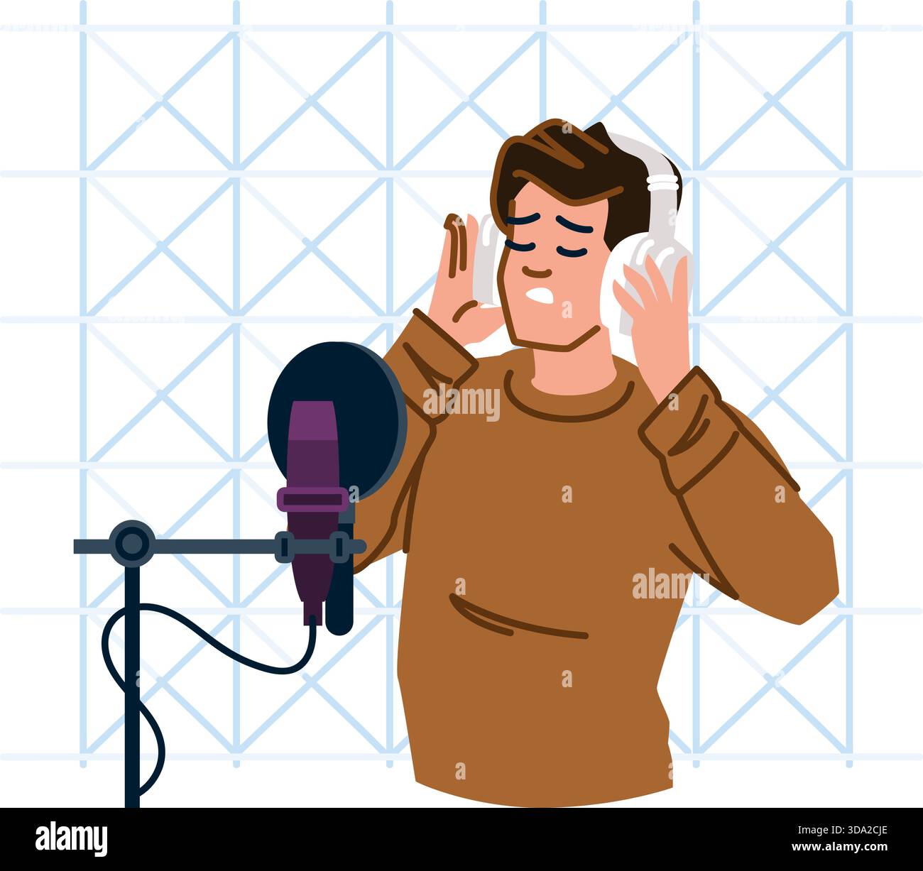 Podcast producer studio Cut Out Stock Images & Pictures - Alamy