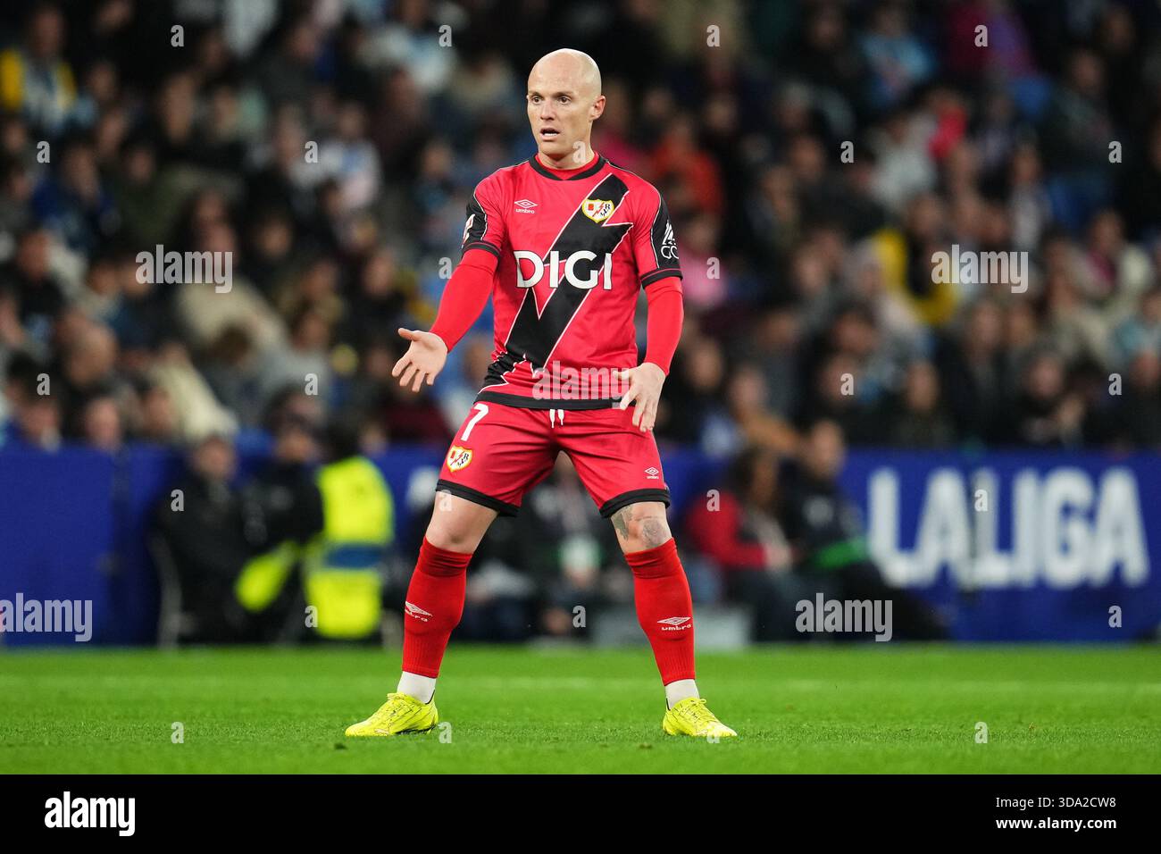 Isi Palazon of Rayo Vallecano during the La Liga EA Sports match ...