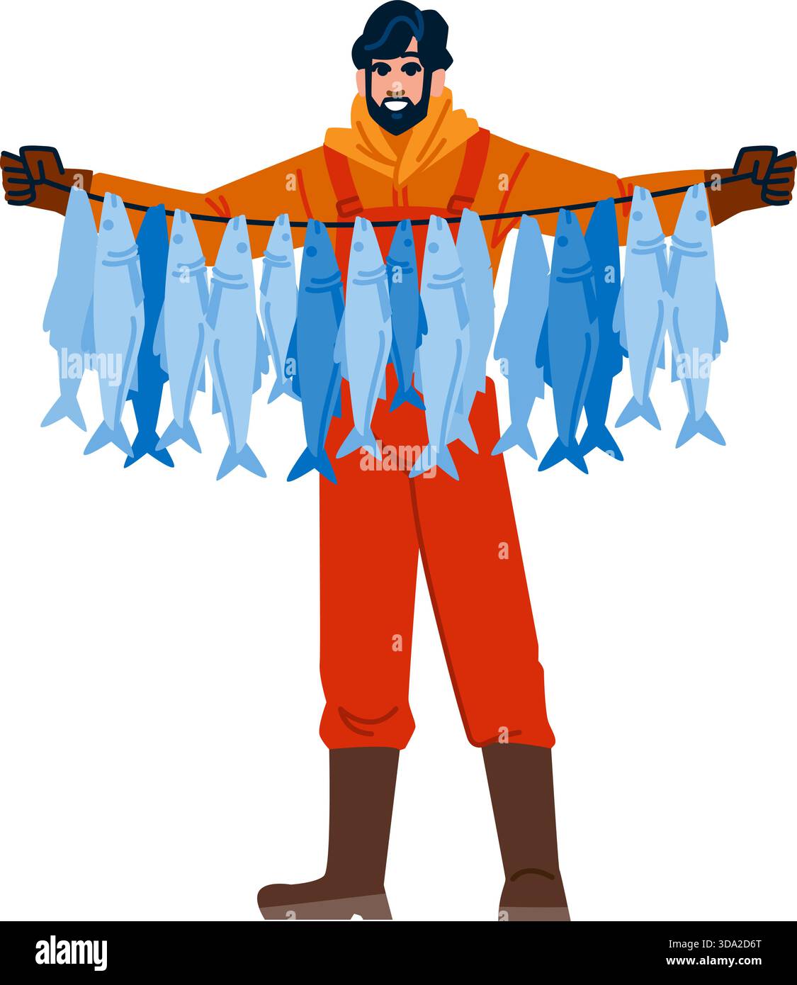 Commercial fisherman boat net fish Cut Out Stock Images & Pictures - Alamy