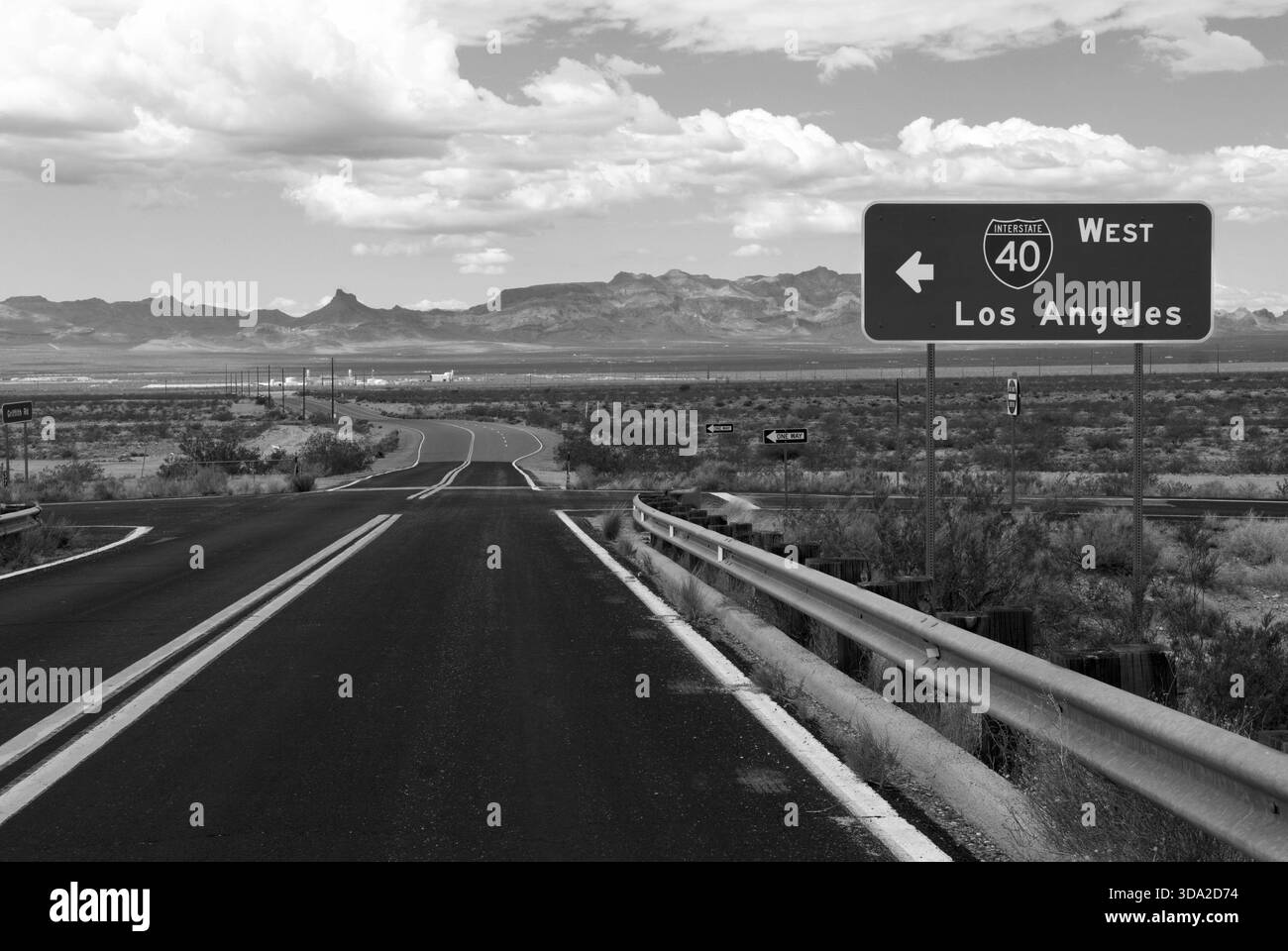California roadside sign Black and White Stock Photos & Images - Alamy