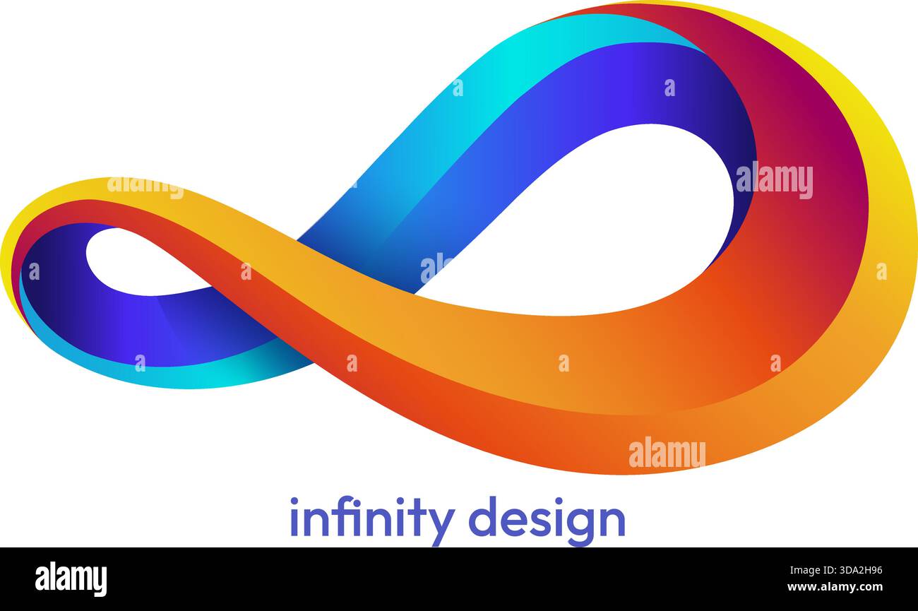 Colorful infinity logo design Stock Vector Image & Art - Alamy