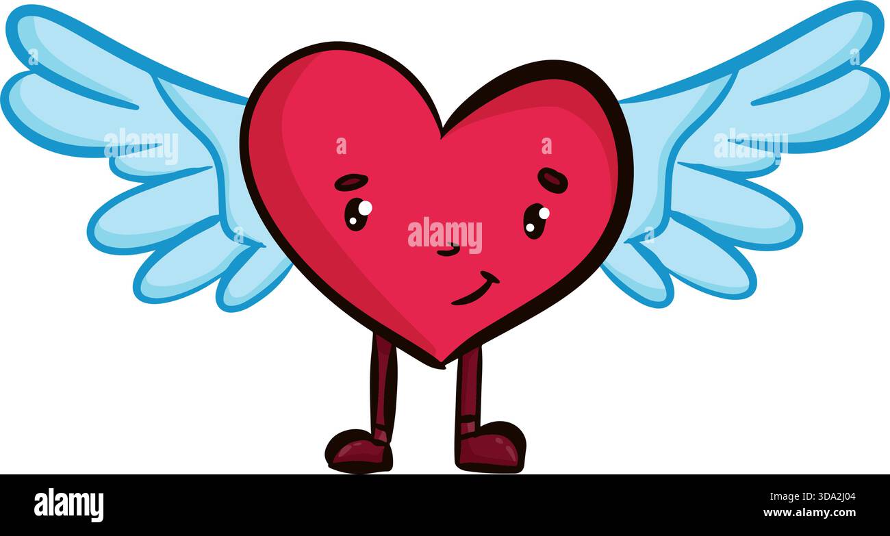 Happy face blue love Stock Vector Images - Alamy