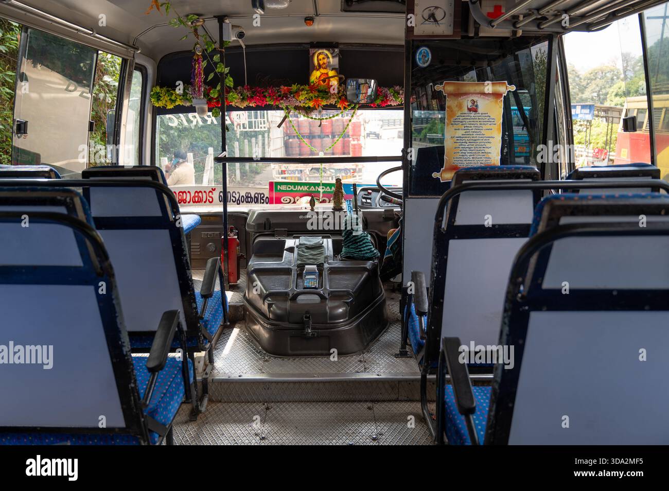 Bus In India Decorated With Religious Christian Items, Like Picture Of ...