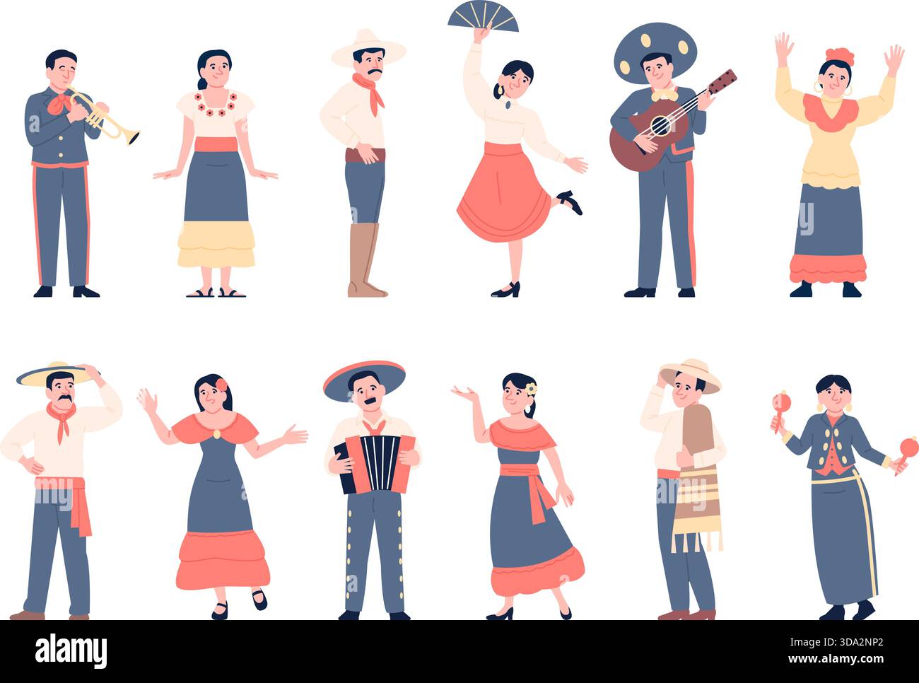 Mariachi dancer Stock Vector Images - Alamy