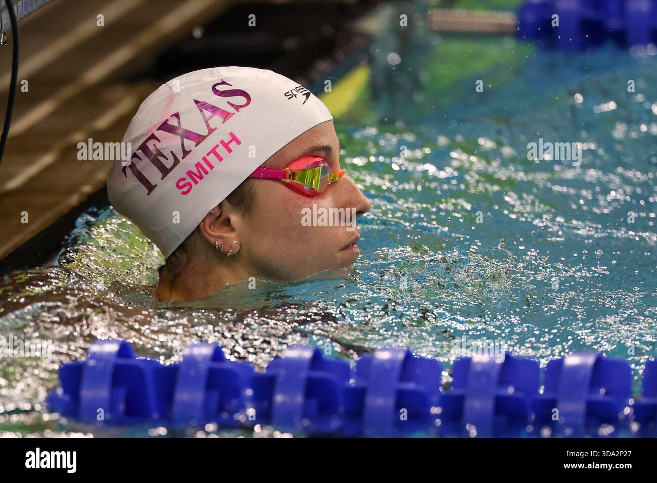 AUSTIN, TX - DECEMBER 04: Reagan Smith in the water after a women's 50 ...