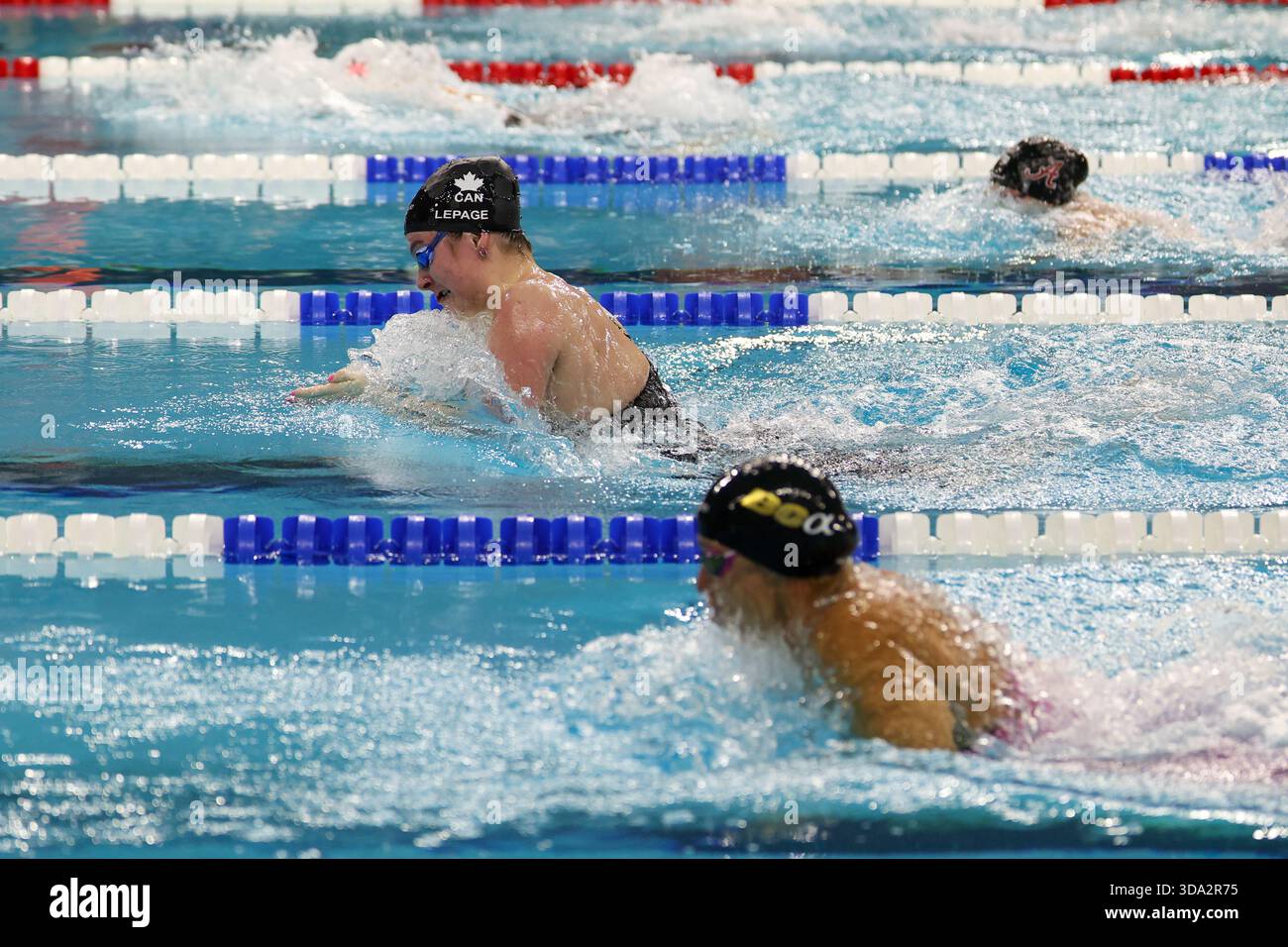 AUSTIN, TX - DECEMBER 04: Alexanne Lepage swims in a women's 50 meter ...