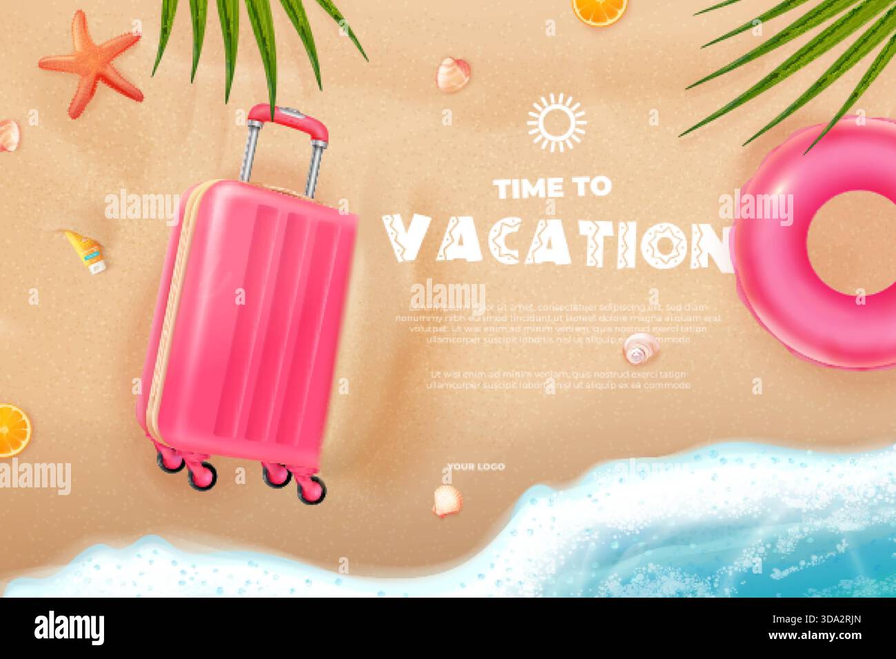 Offshore palm beach Stock Vector Images - Alamy