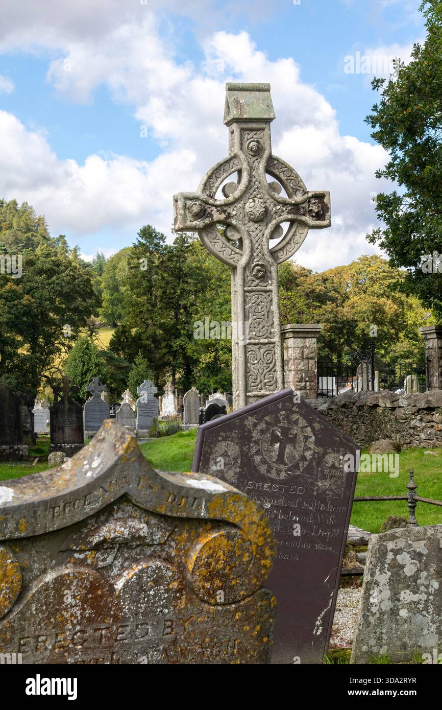 Glendalough, Ireland-September 25, 2025; Ruins of early medieval ...