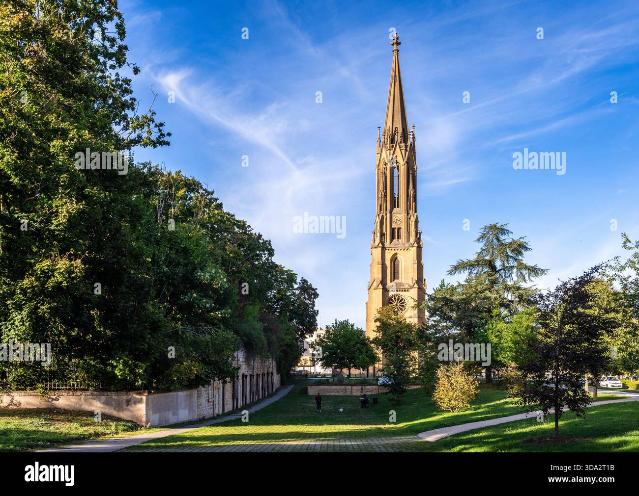 The 97-meter-high bell tower of the Garnison Temple, a former 1881 ...