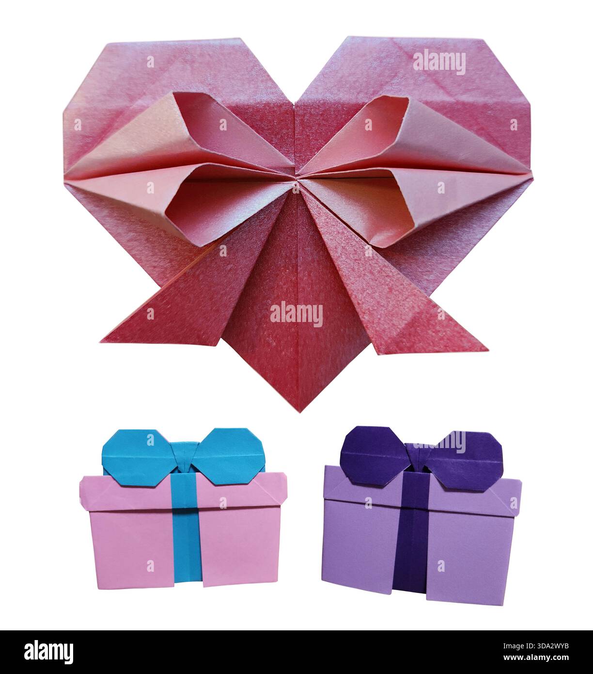 Craft box red ribbon Cut Out Stock Images & Pictures - Alamy