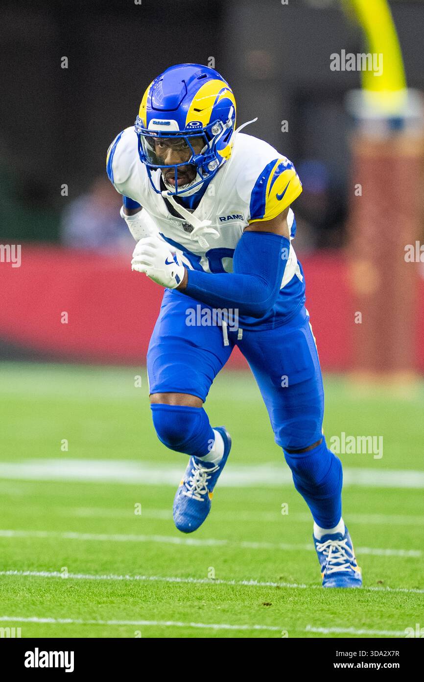 Los Angeles Rams cornerback Josh Wallace (30) runs during an NFL ...