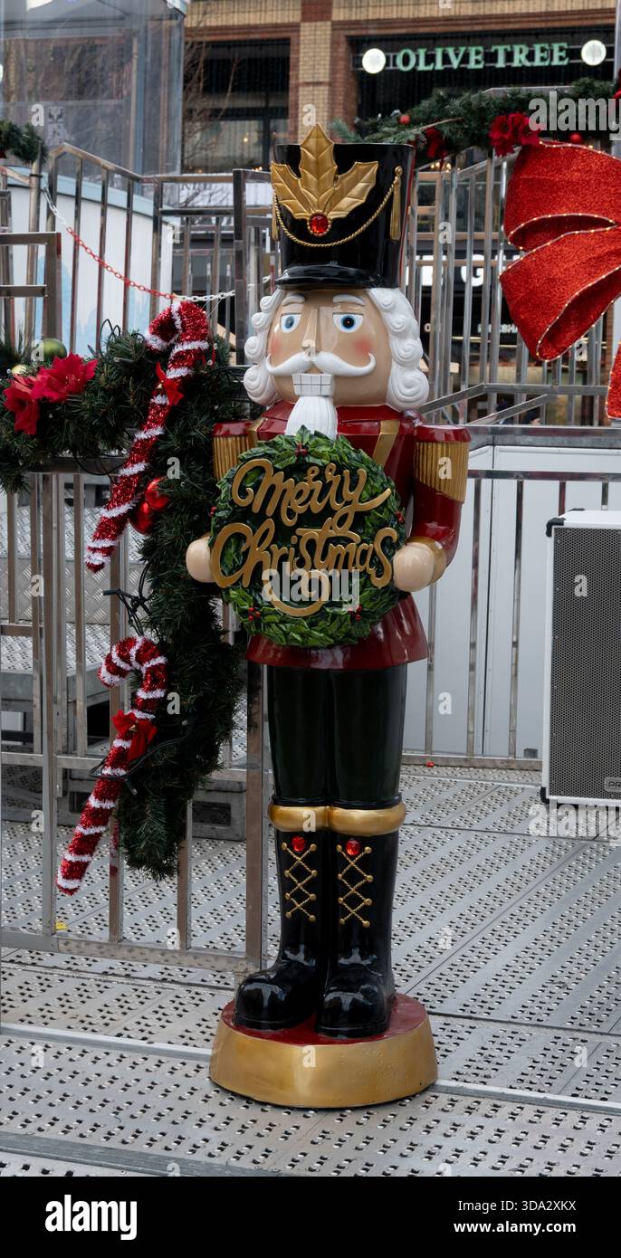 Nutcracker figure at Coventry Christmas Market, West Midlands, England ...