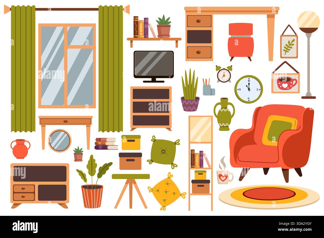 Living room carpet on Cut Out Stock Images & Pictures - Alamy
