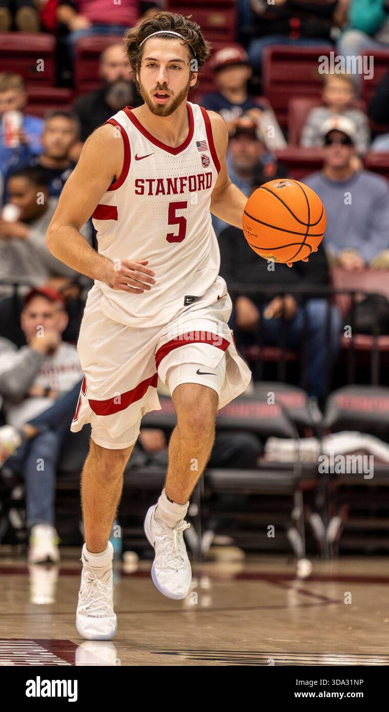 December 07, 2025 Palo Alto, CA, U.S.A. Stanford Cardinal guard Benny ...