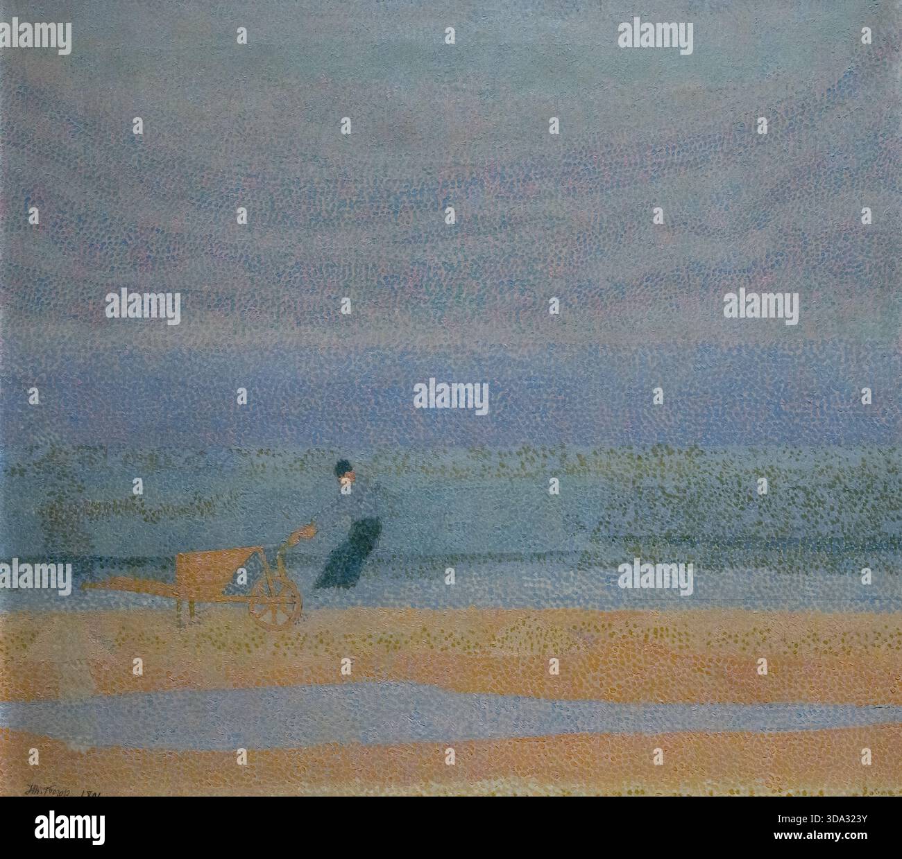 Jan toorop shell gatherer on the beach hi-res stock photography and ...