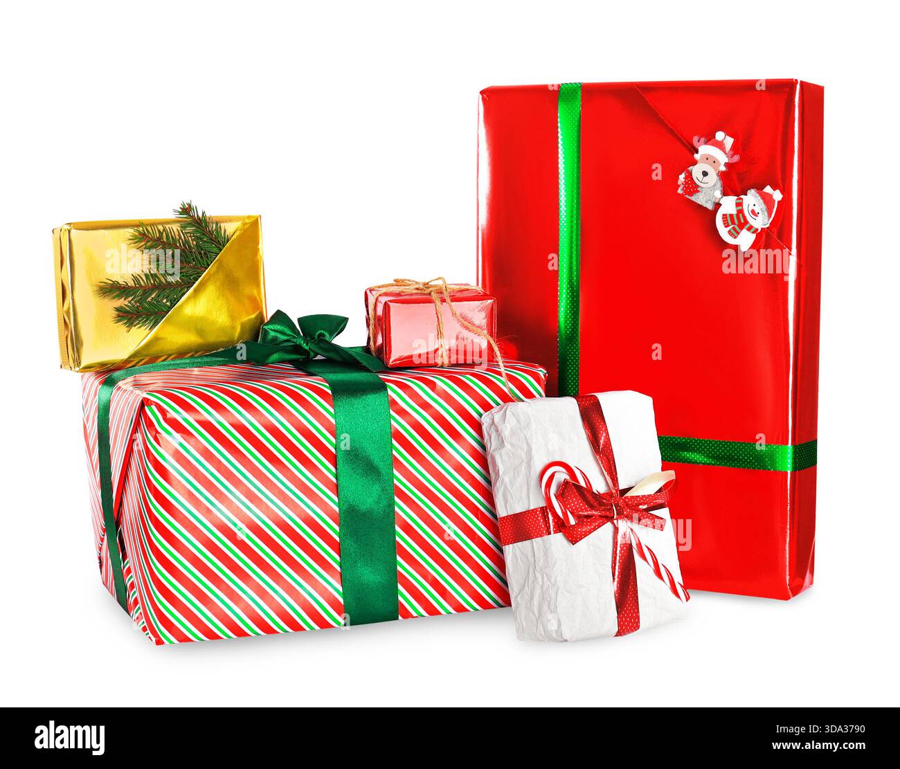 Beautifully wrapped pile of gift boxes hi-res stock photography and ...