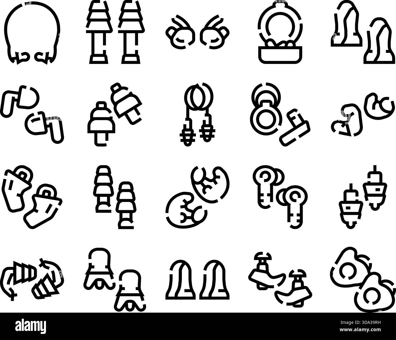 Symbols safety work protection Cut Out Stock Images & Pictures - Alamy