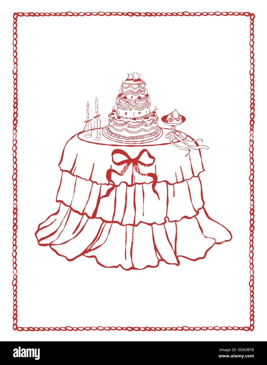 Romantic dinner. Card template with space for text for Valentines Day ...