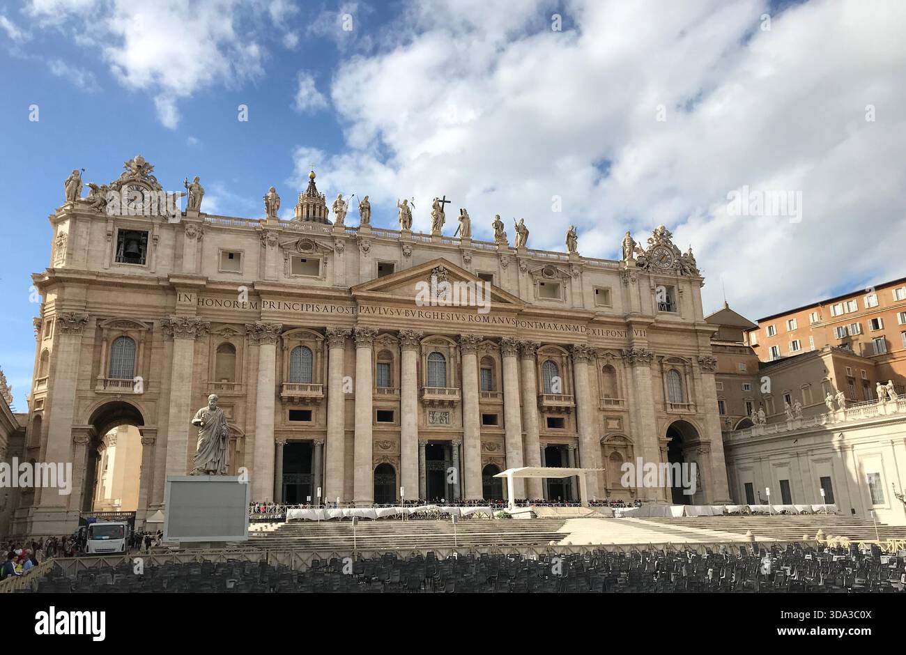 Column of the basilica di san pietro hi-res stock photography and ...
