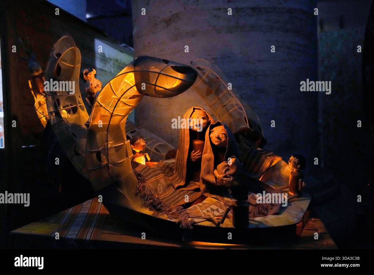 A Christmas crib scene from Indonesia is displayed at the International ...