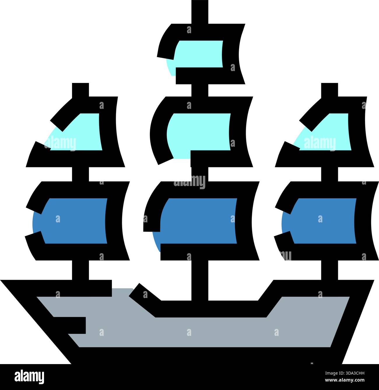 Ship icon representing maritime hi-res stock photography and images - Alamy
