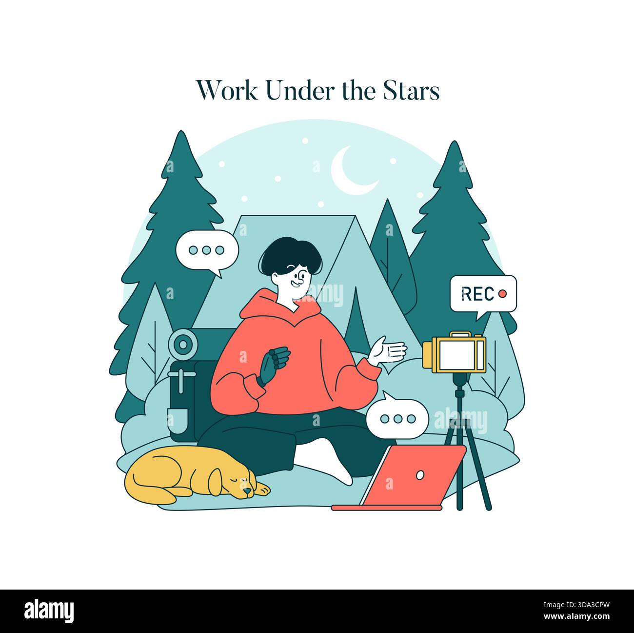 Creative video vlogging blogging Stock Vector Images - Alamy