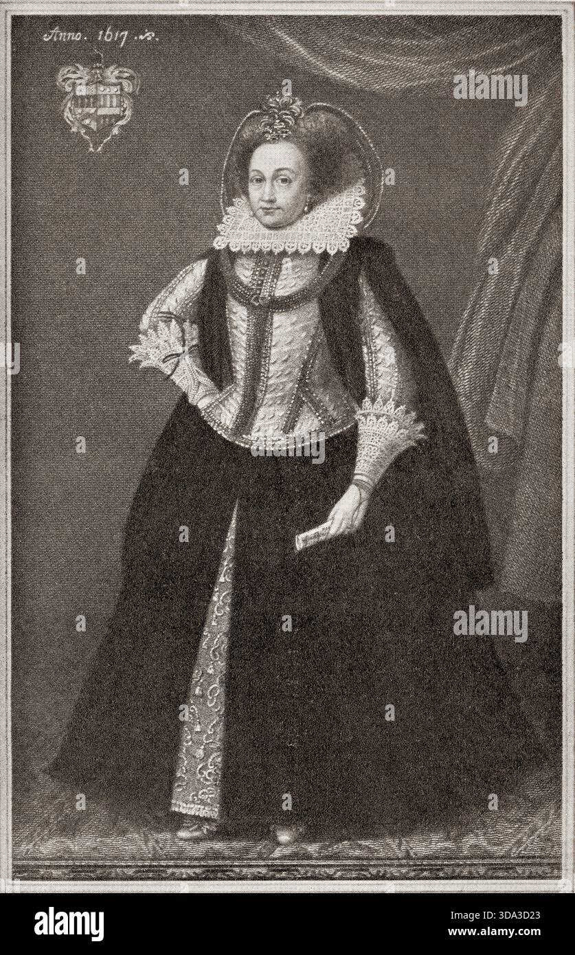 Mary Darcy, Lady Darcy of Chiche born Mary Kitson, 1565 – 1644. Sole ...