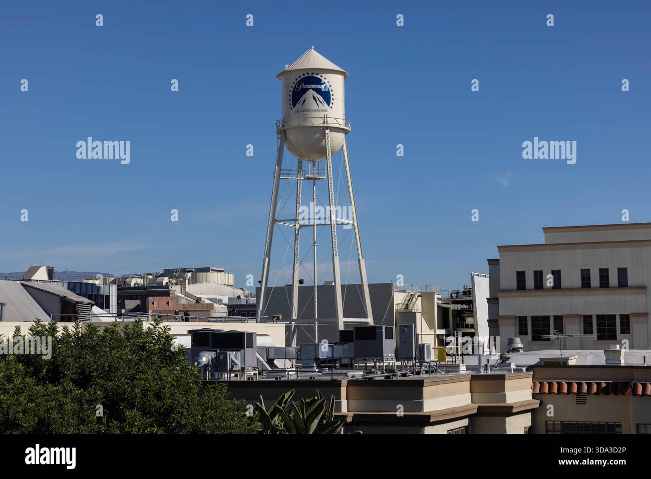 A water tower on the Paramount Studios lot. 12/4/2025 Los Angeles, CA ...