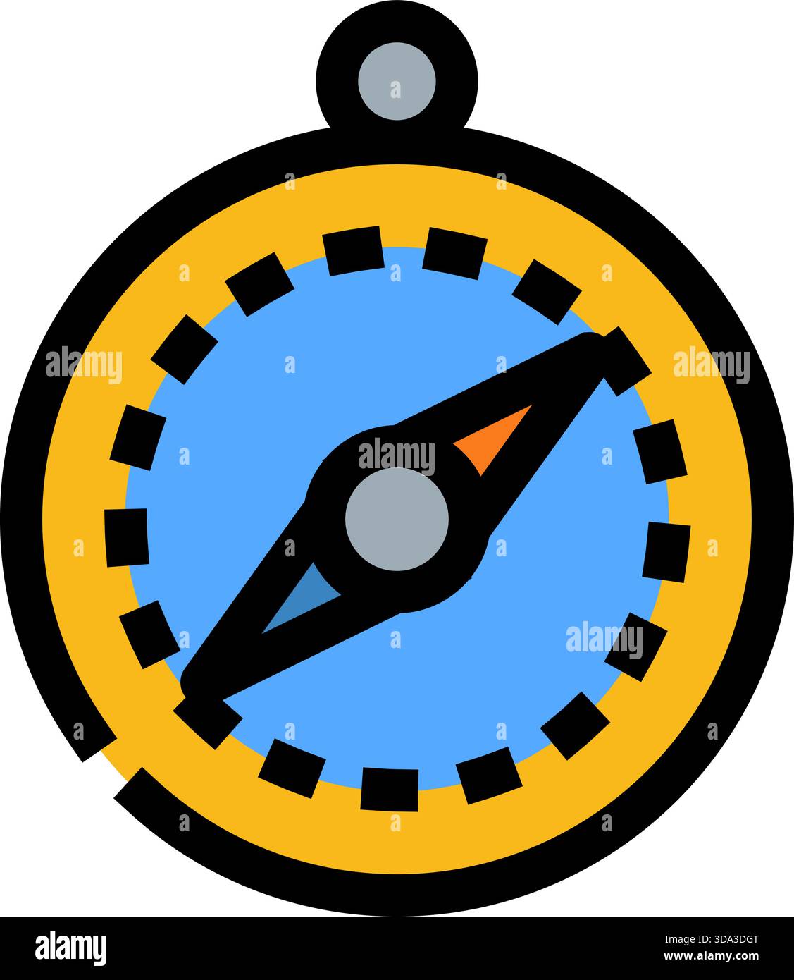 Navigating direction finding compass Stock Vector Images - Alamy