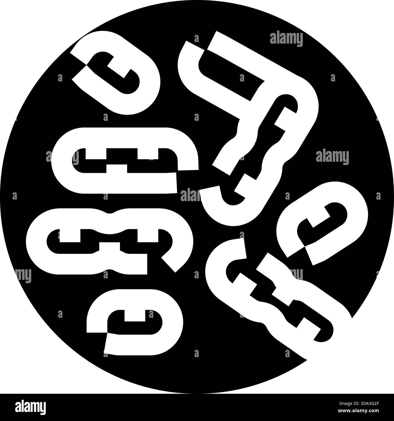 Abstract black white shapes forming Black and White Stock Photos ...